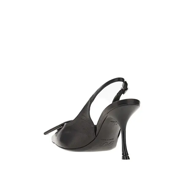 ROGER VIVIER Nappa Leather Slingback Pumps - Black