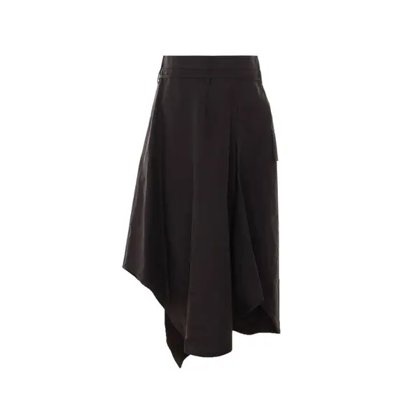 Bottega Veneta Compact Cotton Skirt - Black