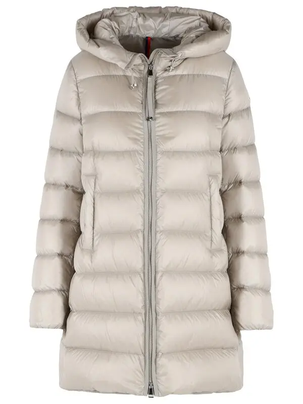 Moncler Suyenne' Light Beige Polyamide Down Jacket