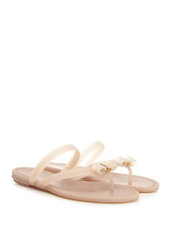 FERRAGAMO Vara Flip-flops With Jelly Bow