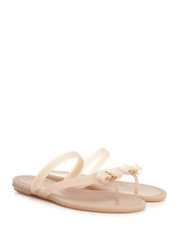 FERRAGAMO Vara Flip-flops With Jelly Bow - Multicolor