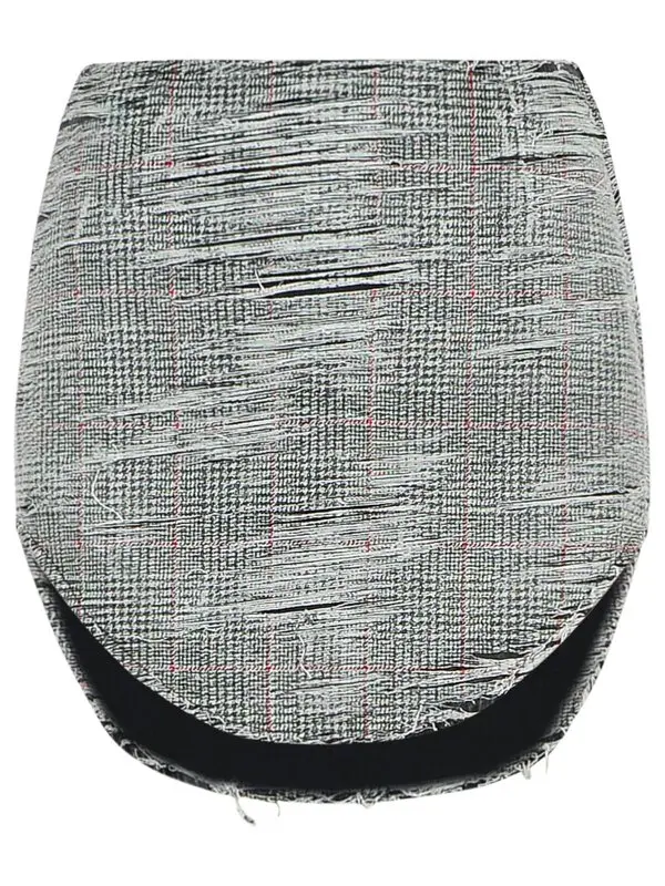 DIESEL® Ada' Grey Cotton Miniskirt