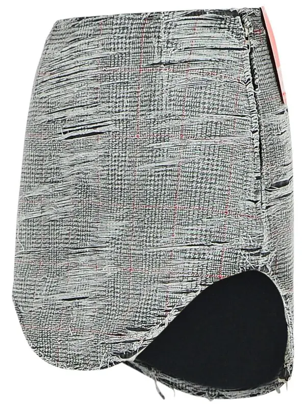 DIESEL® Ada' Grey Cotton Miniskirt