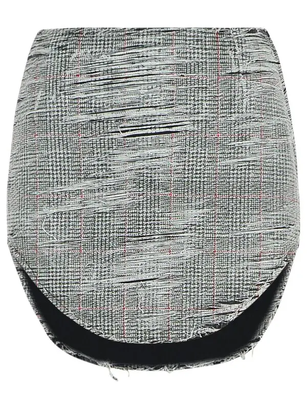 DIESEL® Cotton Miniskirt - Gray