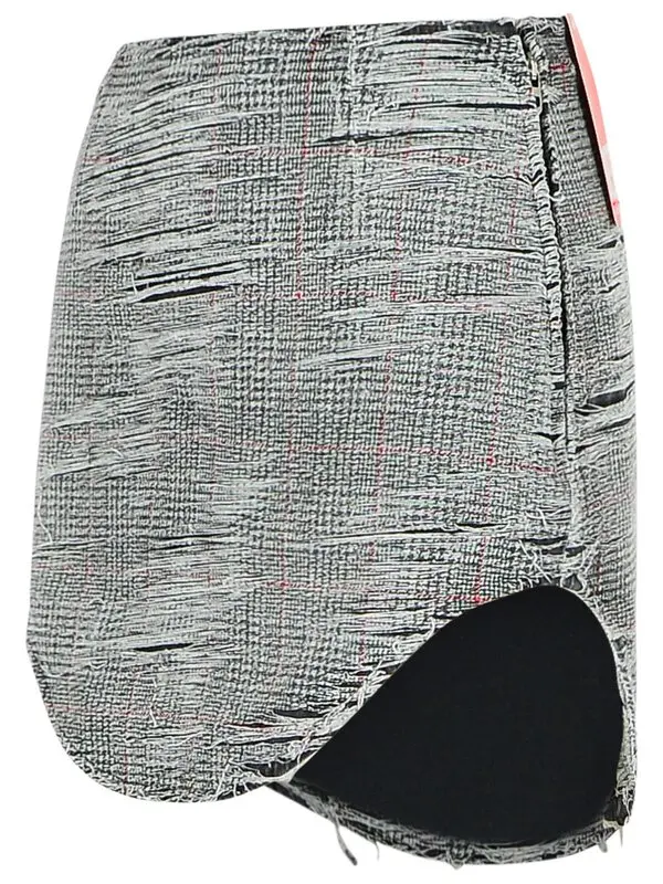DIESEL® Cotton Miniskirt - Gray