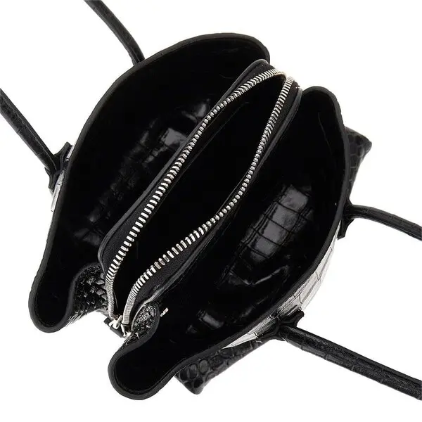 Attico Leather Mini 'la Passeggiata' Bag - Black