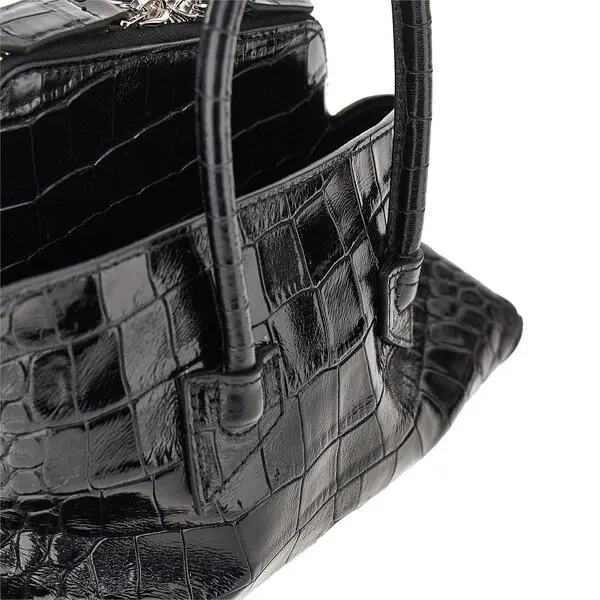 Attico Leather Mini 'la Passeggiata' Bag - Black