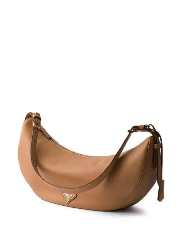 Prada Demi-lune Large Leather Shoulder Bag