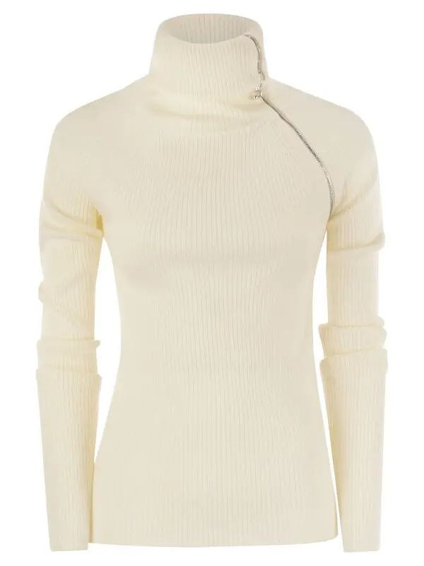 Sportmax Pinna High-neck Jumper With Zip