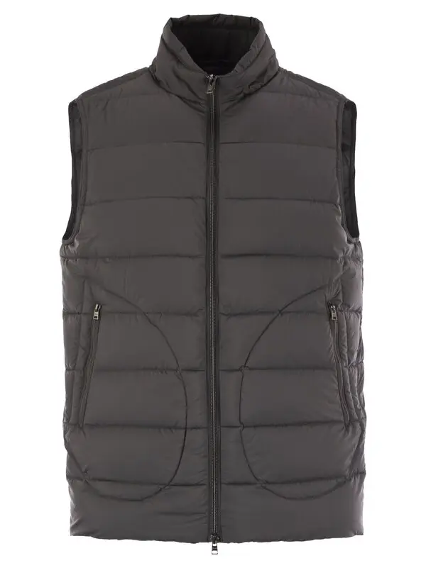 Herno Recycled Nylon Waistcoat - Gray