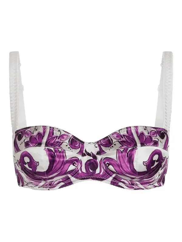 Dolce & Gabbana Graphic Print Bra - Multicolor