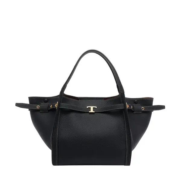 TOD'S T-signature Shopping Bag - Black