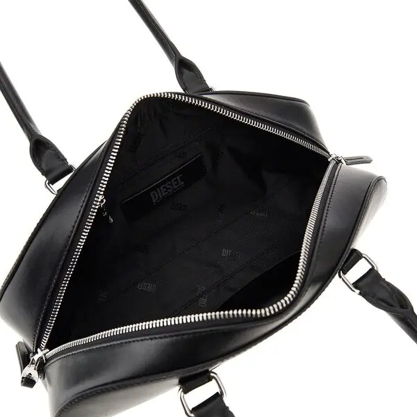 DIESEL® 1dr Dome' Leather Bowling Bag