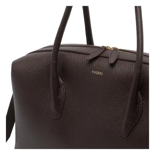 Yuzefi Yuzeli Calf Leather Duffle Bag - Black
