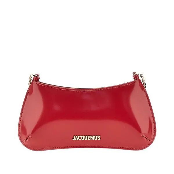 Jacquemus Small Bisou Chaine Leather Bag - Red