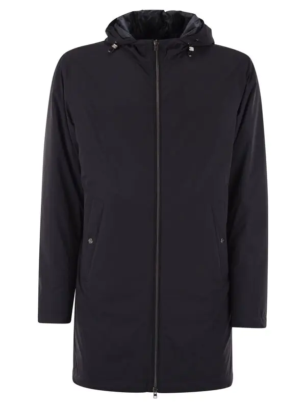 Herno Long Nylon Jacket - Blue