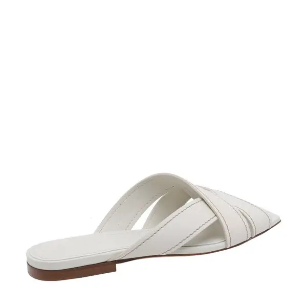 TOD'S Leather Sandals - White