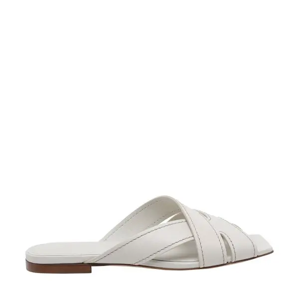 TOD'S Leather Sandals - White