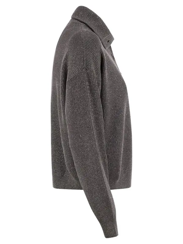 Brunello Cucinelli High Collar Knit - Multicolor