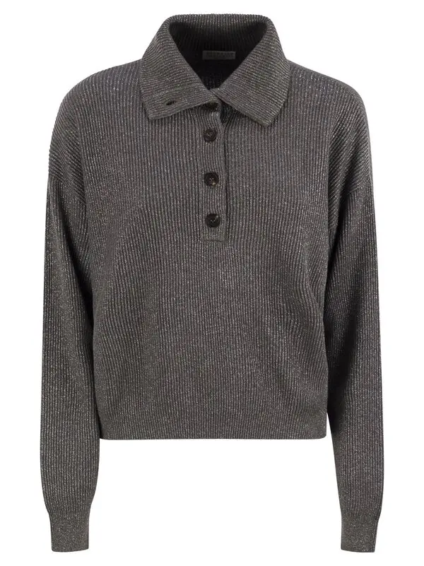 Brunello Cucinelli High Collar Knit - Multicolor