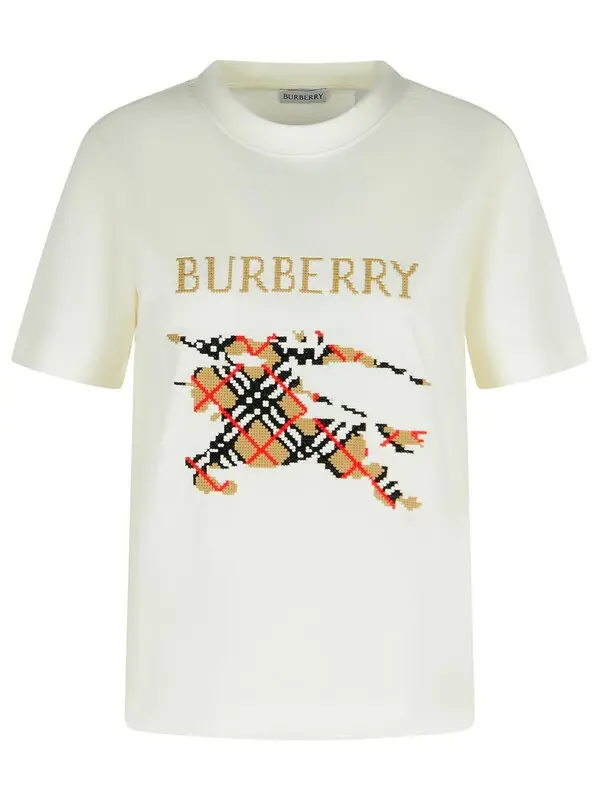 Burberry Frankie Cotton T-shirt - Cream