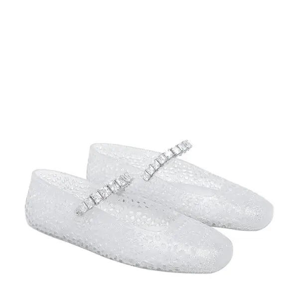 JIMMY CHOO The Jelly Flats - White