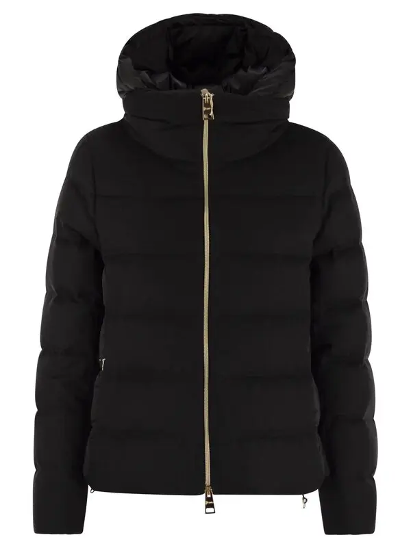 Herno Resort Silk And Cashmere Down Jacket - Black