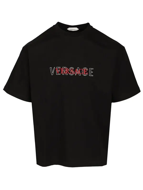 Versace T-shirt With Embroidered Logo