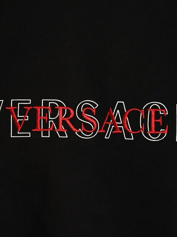 Versace T-shirt With Embroidered Logo