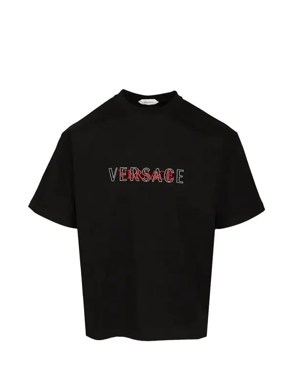 Versace T-shirt With Embroidered Logo