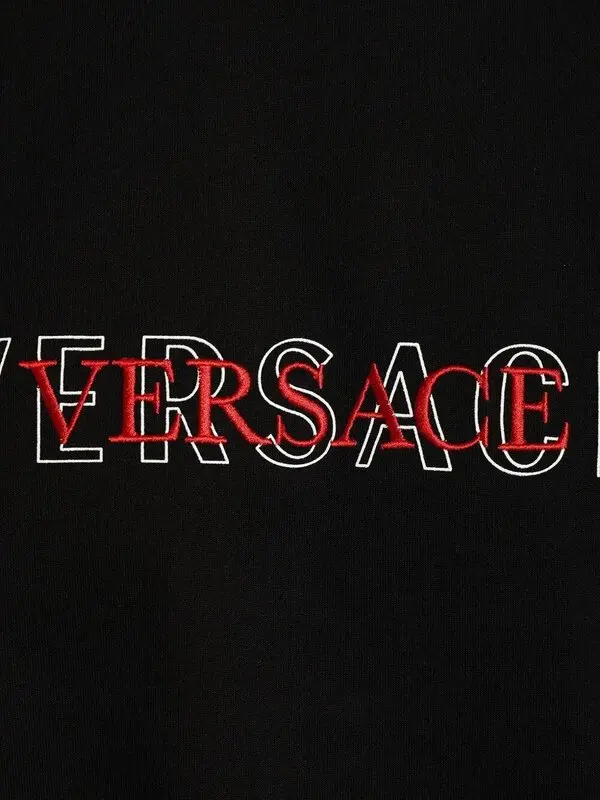 Versace T-shirt With Embroidered Logo