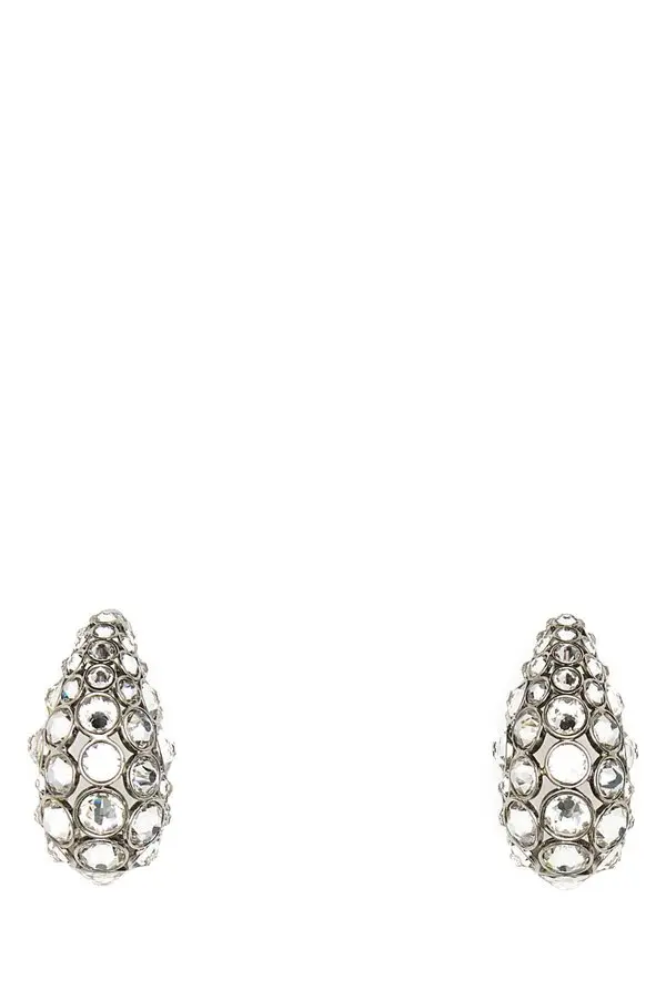 Valentino Garavani Embellished Metal Earrings - Silver