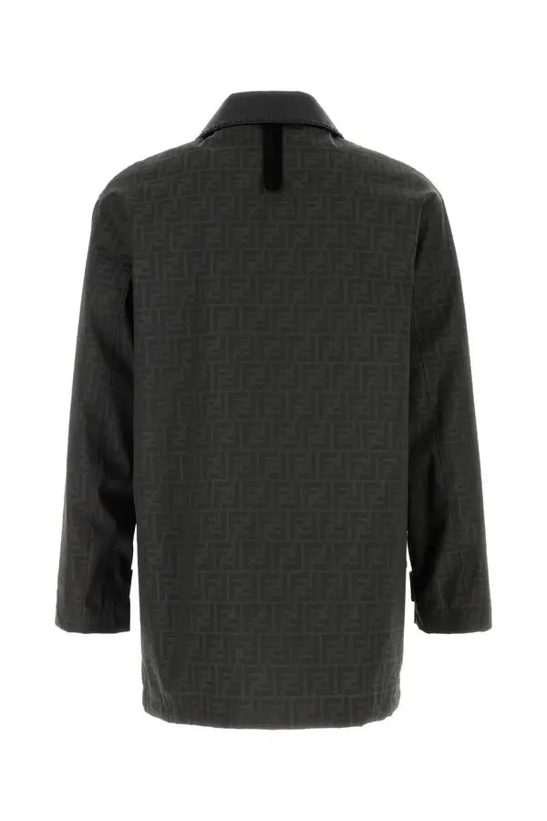 Fendi Embroidered Canvas Coat