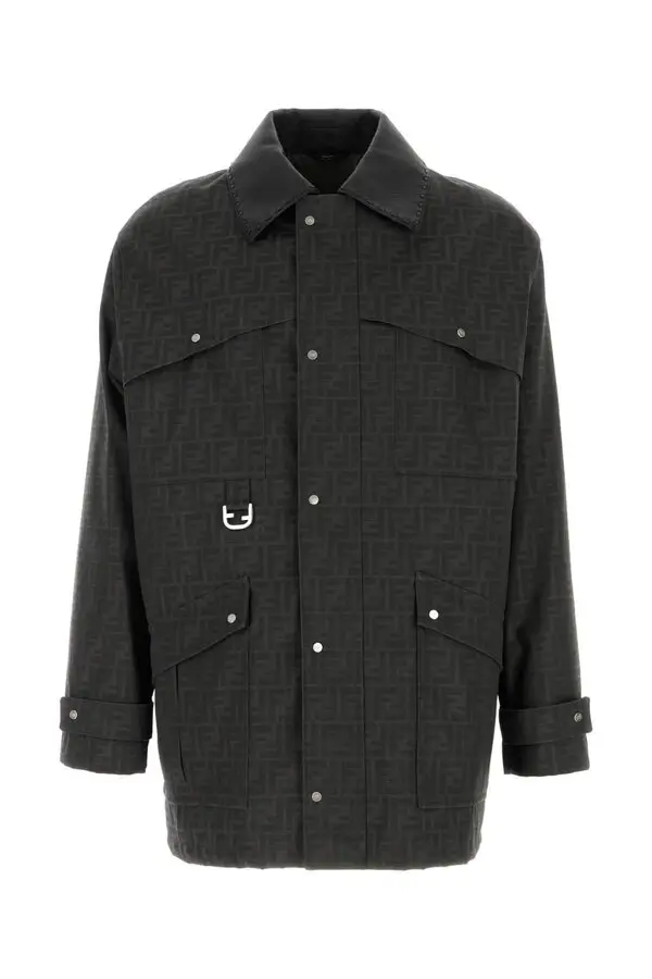 Fendi Embroidered Canvas Coat - Multicolor