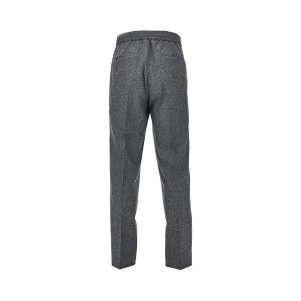 Brunello Cucinelli Wool Leisure Fit Pants - Gray
