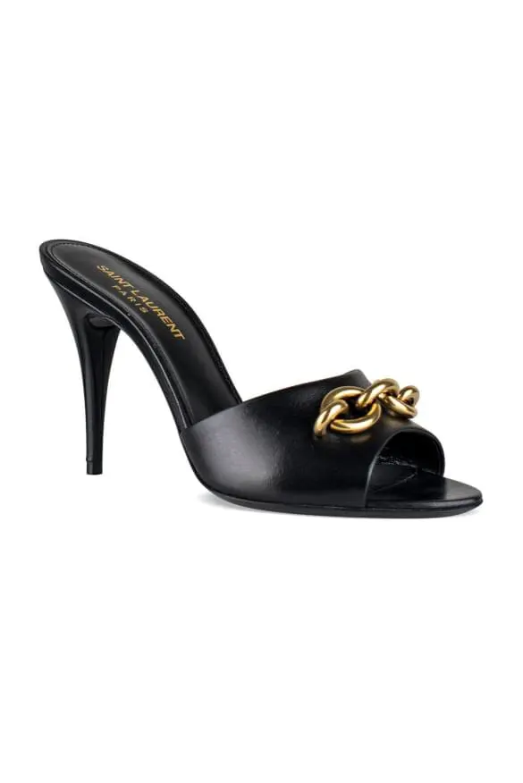 Saint Laurent Mules Le Maillon - Black