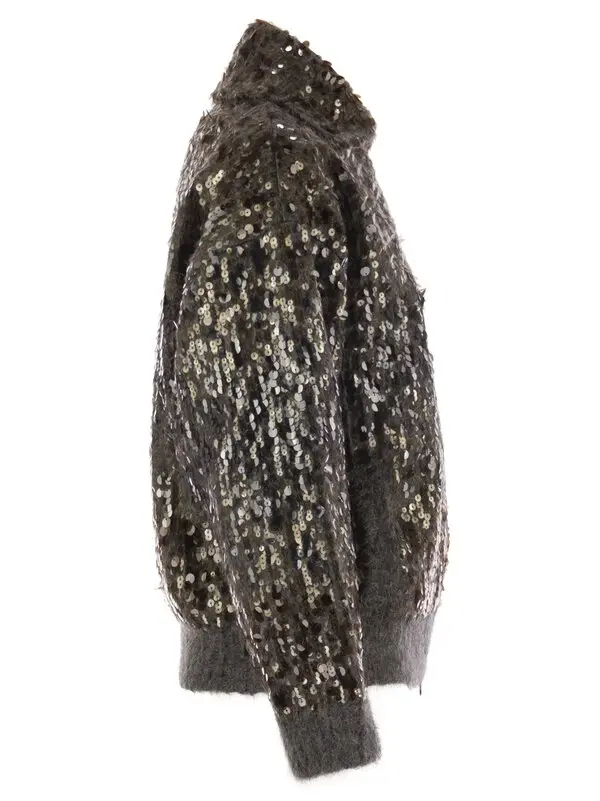Brunello Cucinelli Mohair Blend Cardigan - Multicolor
