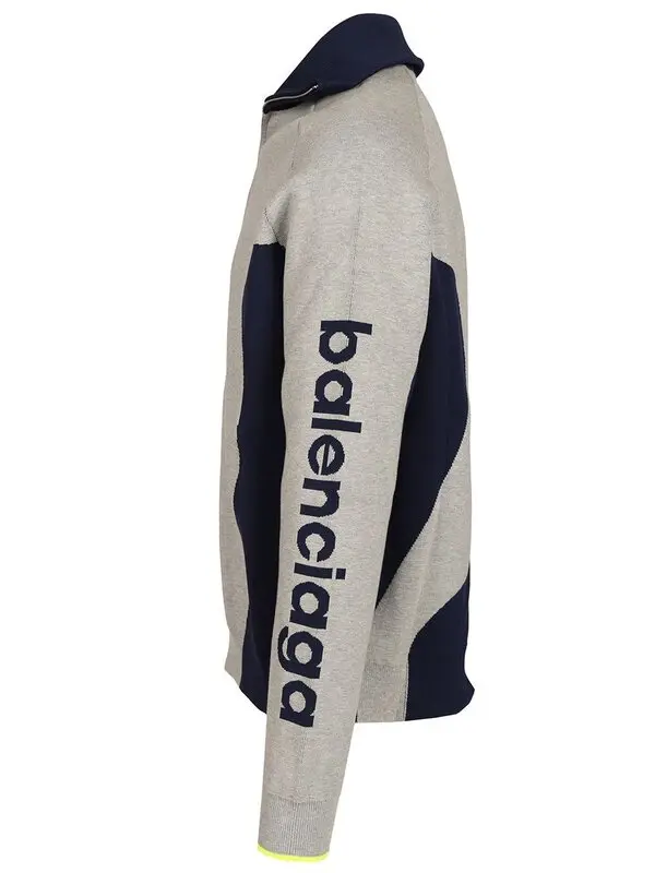 Balenciaga Knitted Cardigan With Zip Bodies