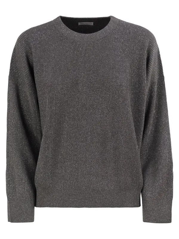 Brunello Cucinelli Cotton And Viscose Rib Sweater