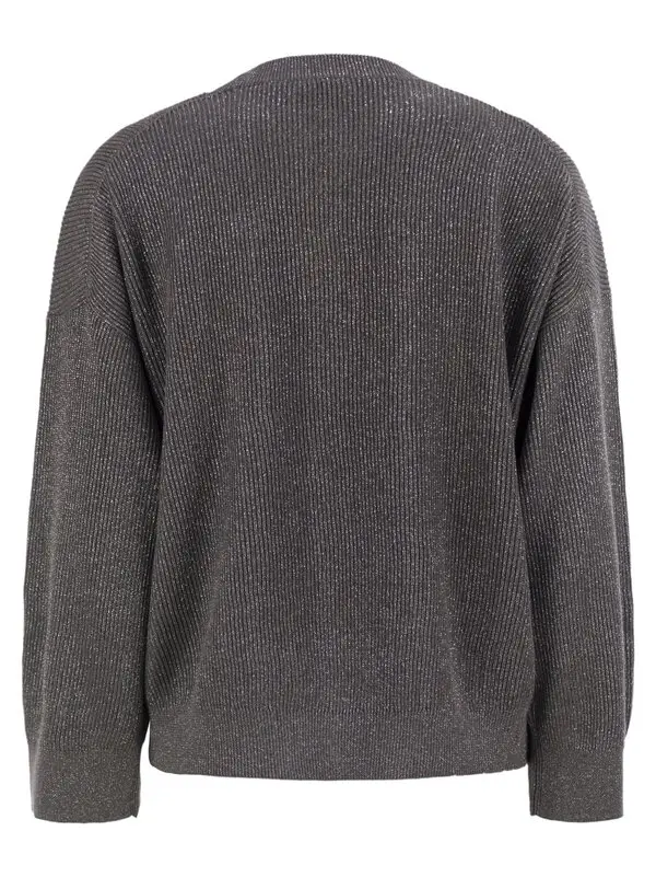 Brunello Cucinelli Cotton And Viscose Rib Sweater