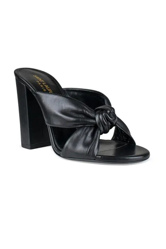 Saint Laurent Loulou Heeled Mules