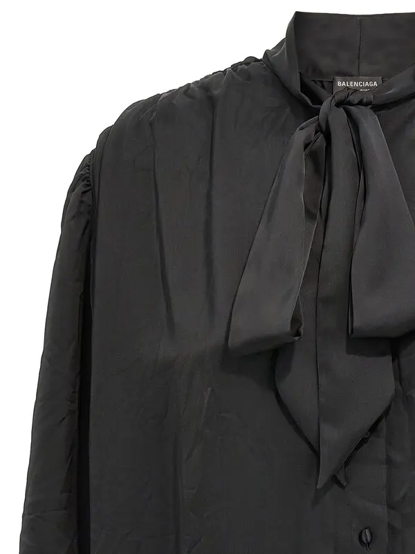 Balenciaga Double Sleeve' Shirt - Black