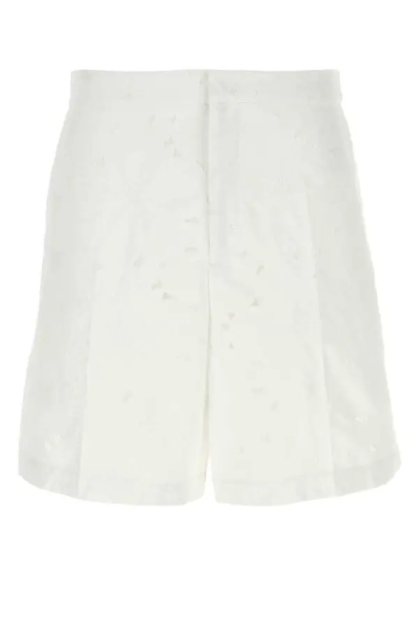 Valentino Garavani Cotton Blend Bermuda Shorts