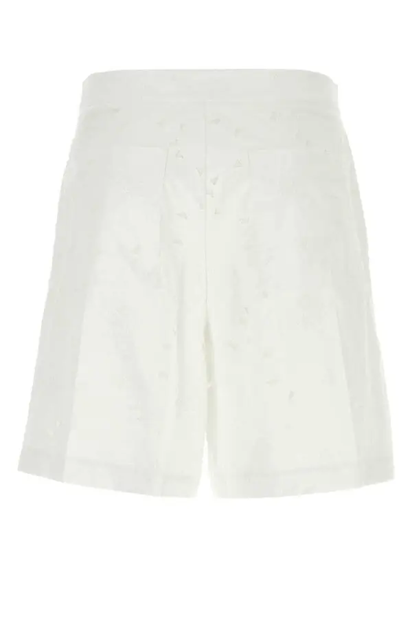 Valentino Garavani Cotton Blend Bermuda Shorts