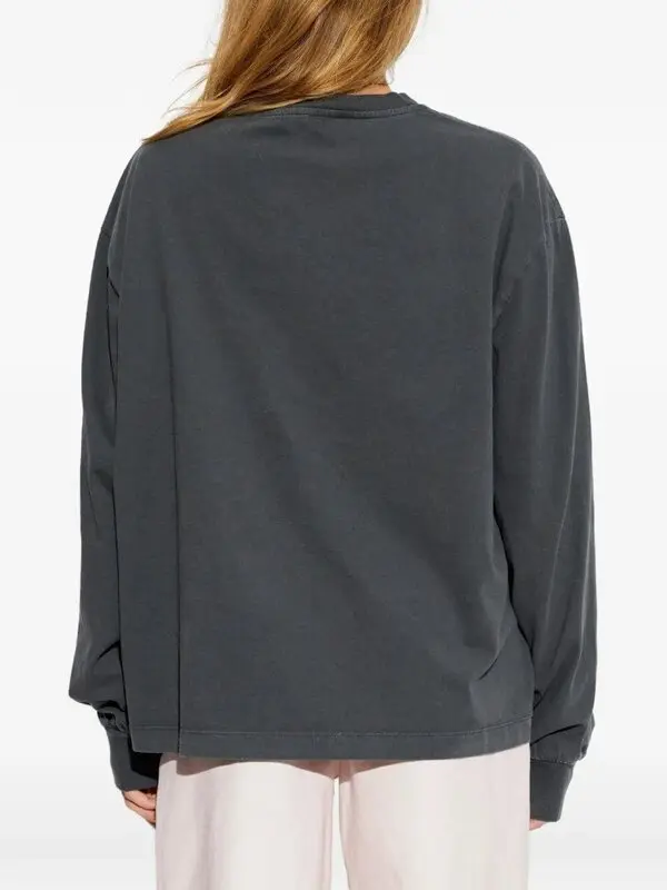 GANNI Tiger Print Long-sleeved T-shirt