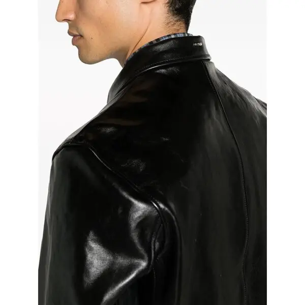 Our Legacy Leather Jacket - Black