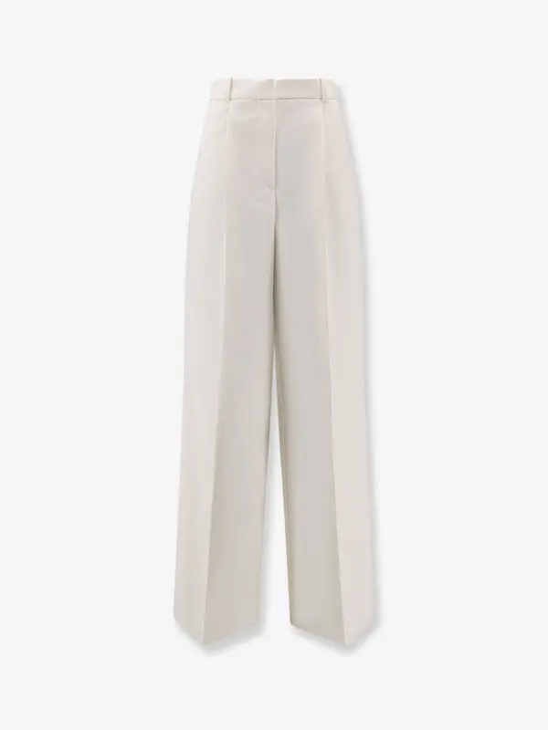 Dior Virgin Wool Trousers - Cream