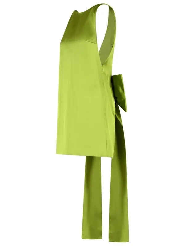 SELF-PORTRAIT Amibo Mini Bow Garment - Green