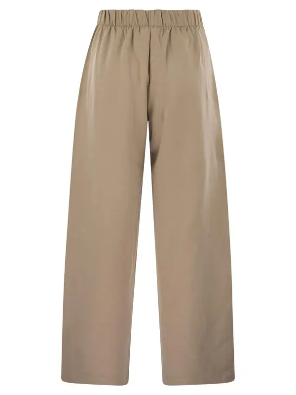 Max Mara Silk And Cotton Fleece Trousers - Multicolor