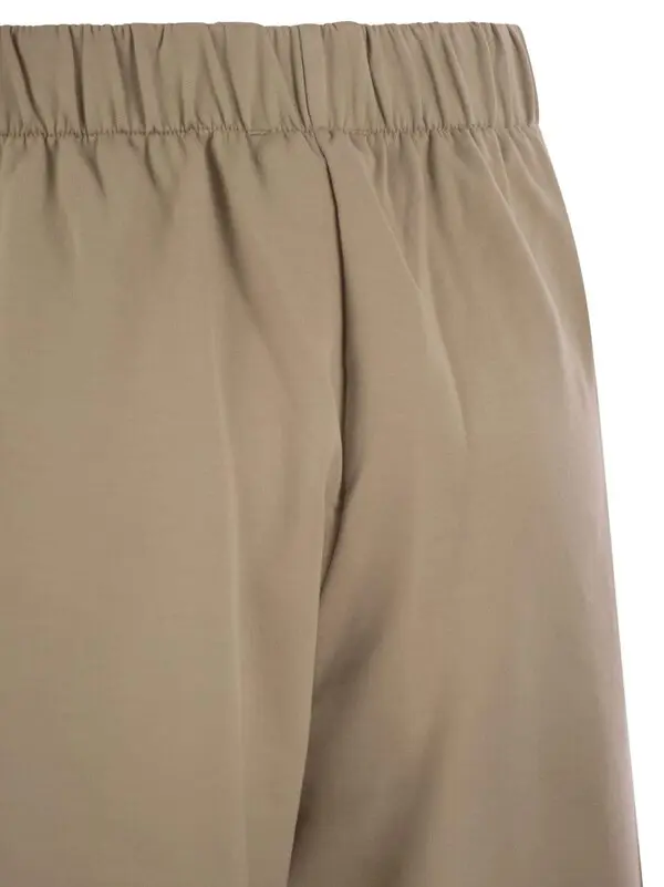 Max Mara Silk And Cotton Fleece Trousers - Multicolor